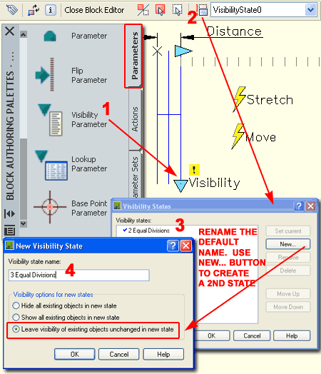 Dyamic Blocks in AutoCAD